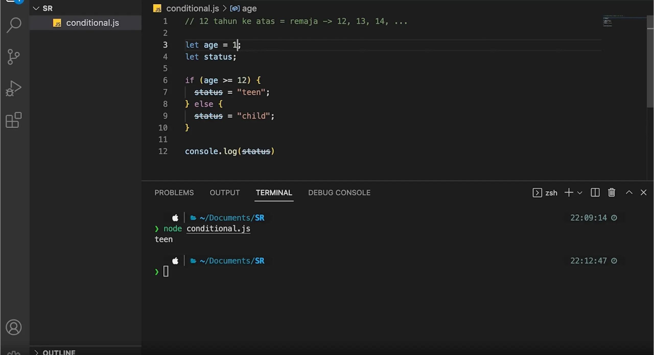 Belajar Dasar-Dasar Pemrograman menggunakan JavaScript