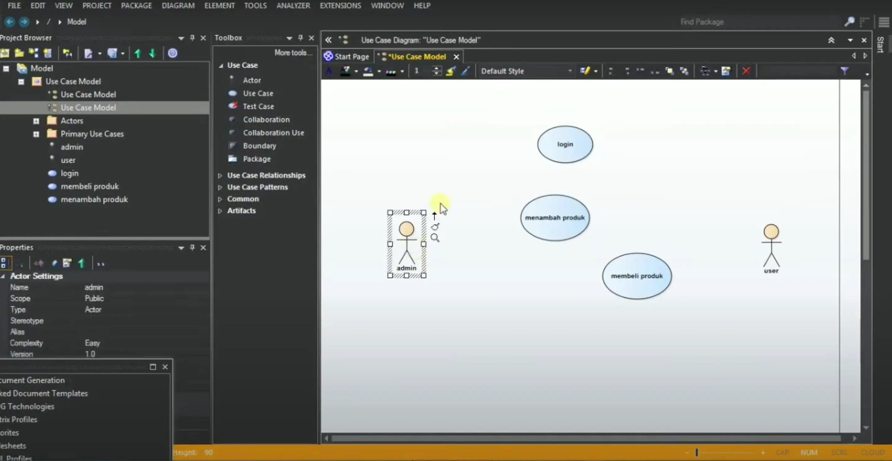 dibimbing.id - Cara Membuat Use Case Diagram dengan Enterprise Architect