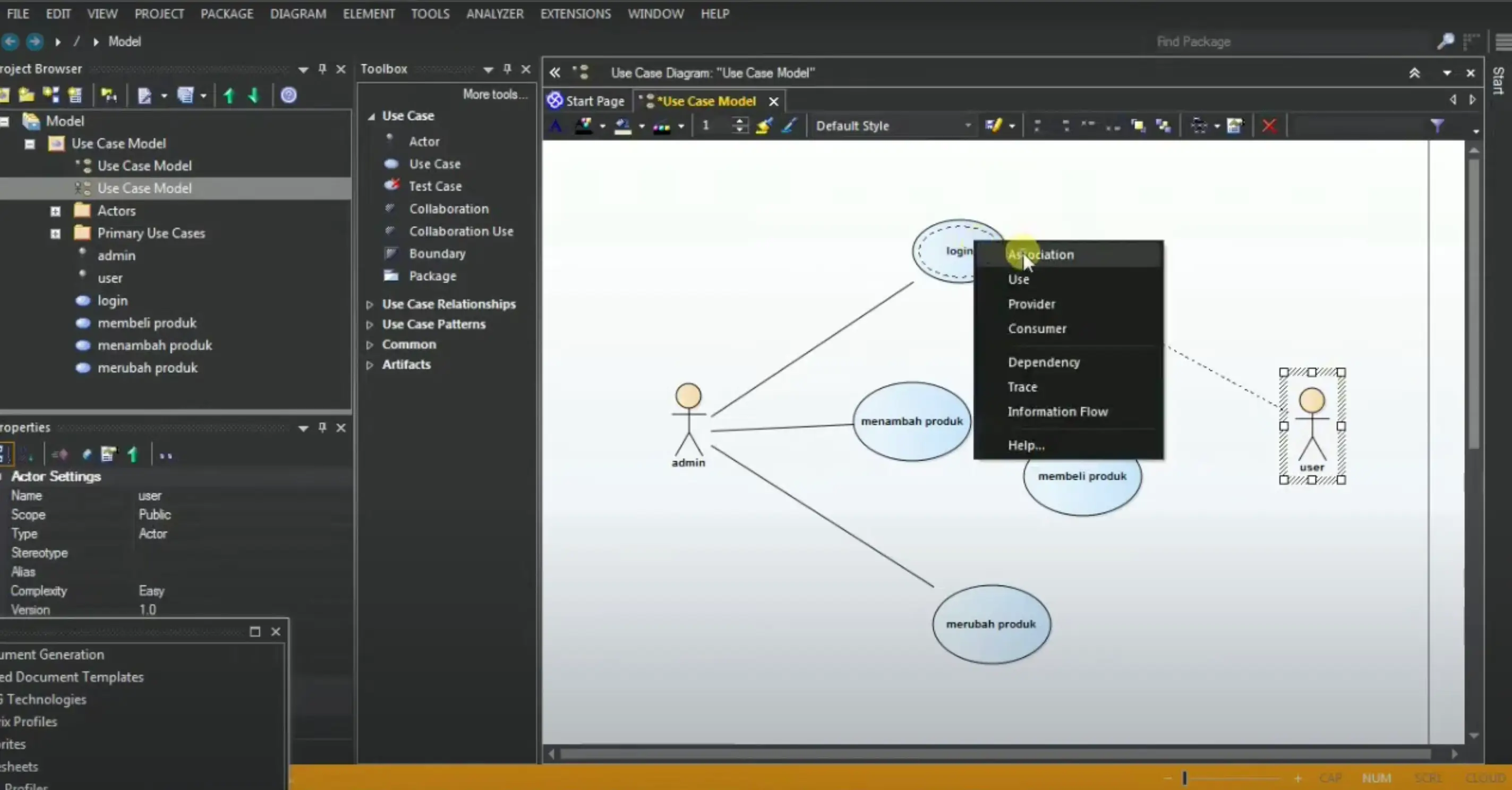 dibimbing.id - Cara Membuat Use Case Diagram dengan Enterprise Architect