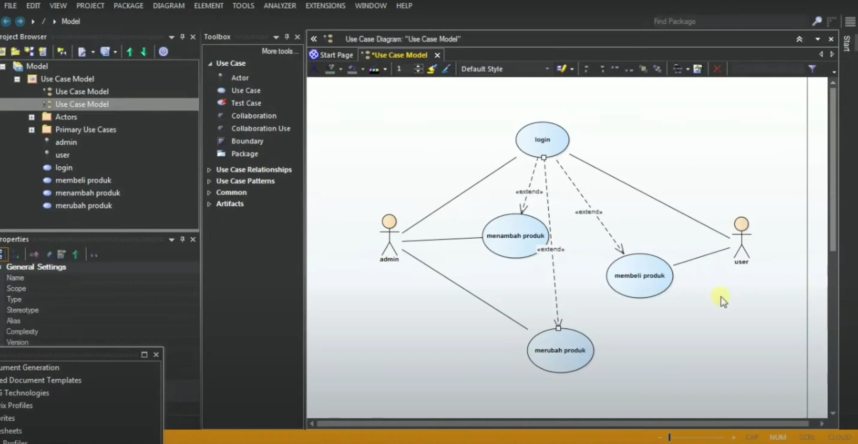 dibimbing.id - Cara Membuat Use Case Diagram dengan Enterprise Architect
